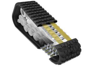 What Are the Parts of Compact Equipment Rubber Tracks?